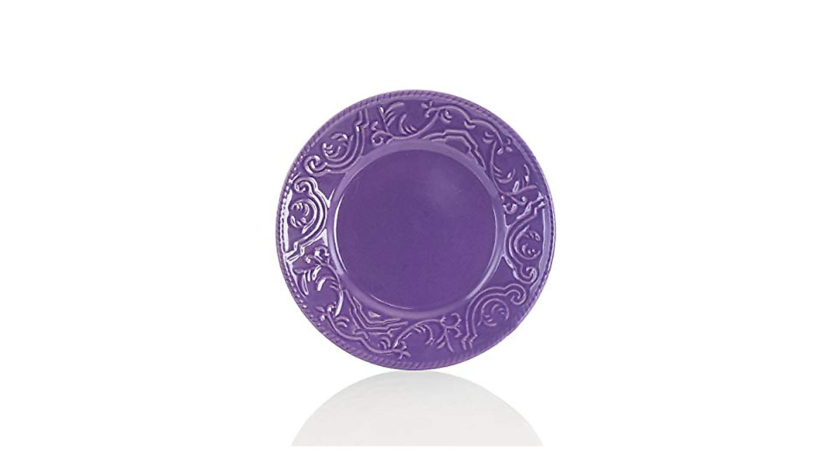 Elama 16-Piece Elegant Round Dinnerware Set in Lilac