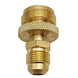 MENSI Portable Camping Grill Stove Parts 1lb Propane Tank Cansiter Regulator Adapter Connection Convert to 3/8" Male Flare