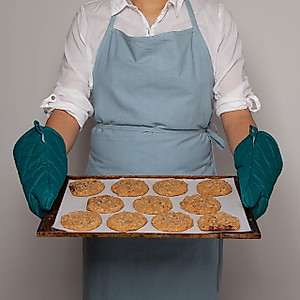 Now Designs Superior Oven Mitt, Set of Two, Peacock Green