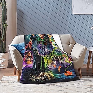 Niubai Halloween Blanket Cartoon Blanket Flannel Fleece Blanket Ultra Soft Lightweight Throw Blanket for Bed Couch Living Room 60''X50''