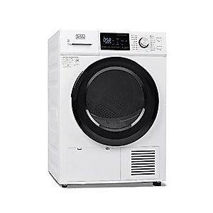BLACK+DECKER BDFH44M Heat Pump, 4.4 Cu. Ft. Electric Clothes Ventless Dryer, White