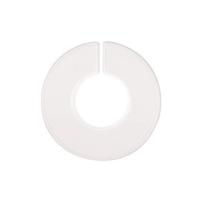 QUUPY 10Pcs White Plastic Clothing Rack Size Dividers Closet Organizer Hanger Separator Divides Clothing Rod Round Hangers Closet Dividers for Home Closets Clothing Shops Clothing Rack