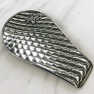 Crosby & Taylor Honeybee American-Made Pewter Spoon Rest
