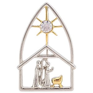 Roman 1.5 Inches Nativity Pin Pendant