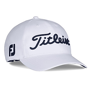 Titleist mens Titleist Men s Tour Performance Hat, White/Navy, Small-Medium US