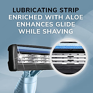 BIC Flex 3 Men’s Disposable Razors With 3 Blades, For a Smooth and Comfortable Shave, 4 Piece Razor Kit for Men