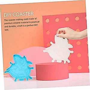 UPKOCH 2pcs Shark Coaster Mold Resin Tray Silicone Tool Tray Crystal Coasters Silicone Cup Mat Marine Fishes Cup Mat Molds Silicone Epoxy Coaster Epoxy Mold Coaster Resin Molds Non Stick