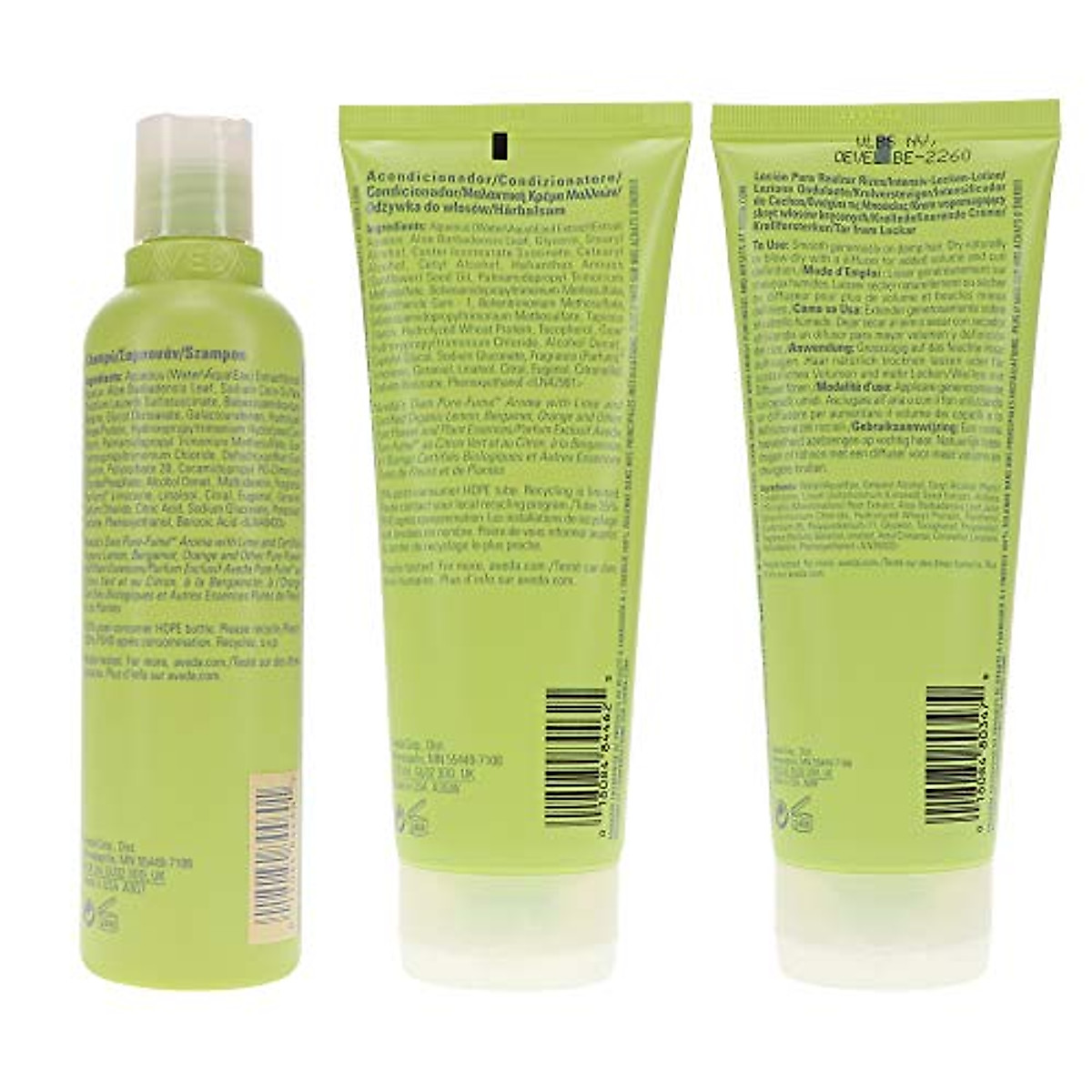 Aveda Be Curly Shampoo 8.5 Oz, Conditioner 6.7 Oz & Curl Enhancer 6.7 Oz