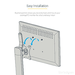 StarTech Monitor Stand, 22.4"x7.9"x9.4", Black