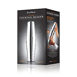 Final Touch 2 Piece Stainless Steel Boston Cocktail Shaker 21oz & 28oz (FTA1843)