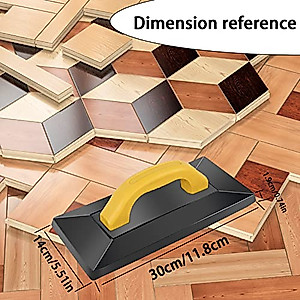 XINEHE Tapping Block Flooring Tools, Heavy Big for Vinyl Plank with Wood Handle Thick and Heavy-Duty PVC no Needing Hammer Installing Hardwood Floor, Plank, Laminate Flooring