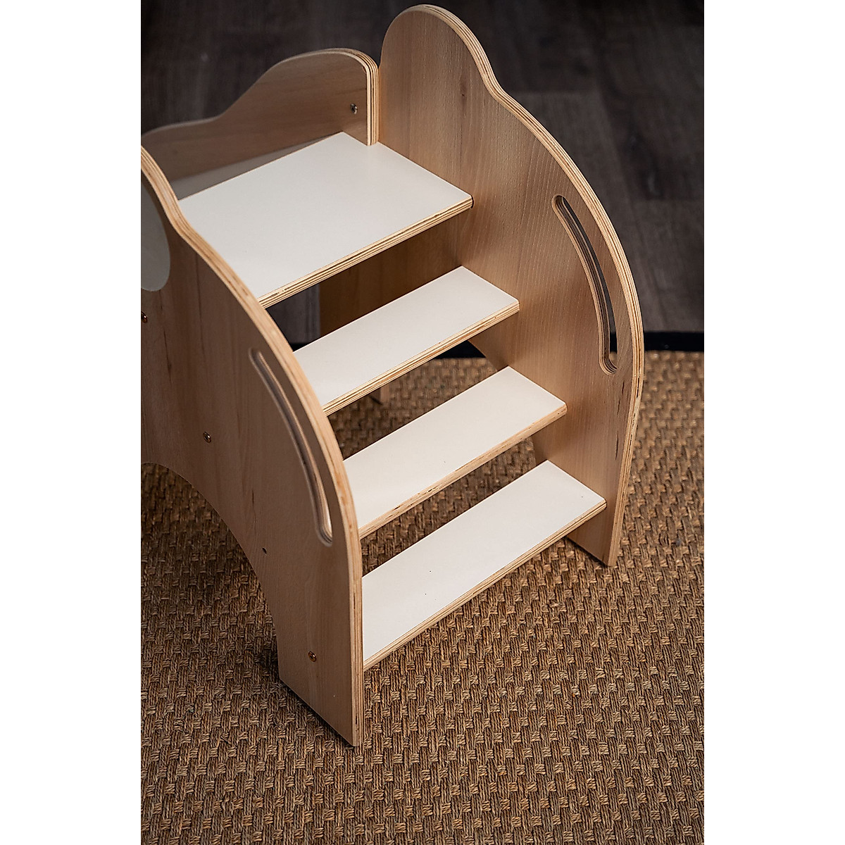 Avenlur Nima Indoor Slide - Elephant Shape Montessori Waldorf Style - Safe, Sturdy, and Reliable - Perfect Indoor Play Space for Developing Motor Skills and Balance in Toddlers and Kids Ages 1 to 5yrs