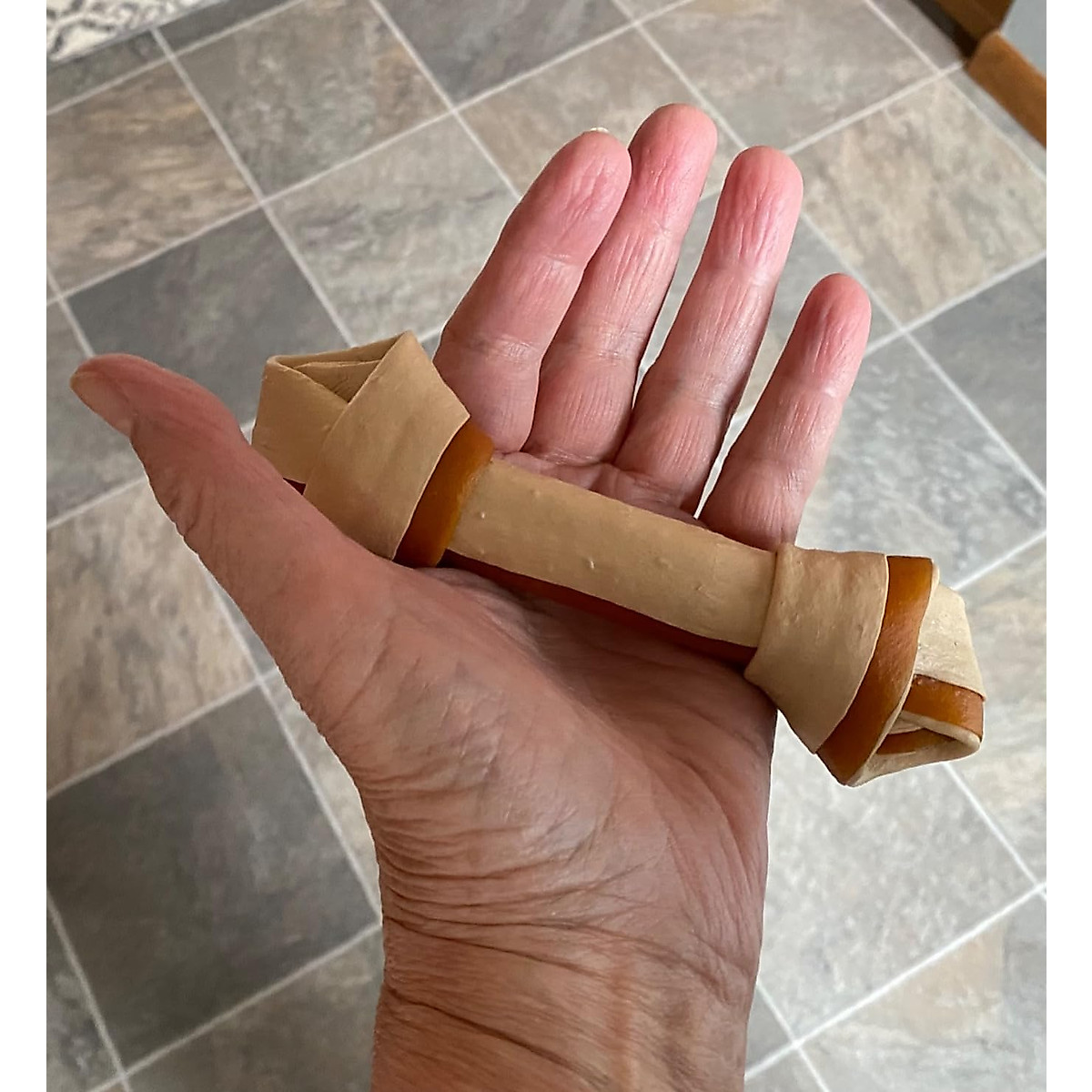 DOGCHEWZ™ Rawhide Free Knotted Bone Dog Chew Treats for Small & Medium Dogs - Size 5 inches (5 Count/Bag) - Chicken Flavored - Gluten Free