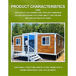 Insulated prefab Folding Expandable Container Homes Building prefabricated House with Toilet for France