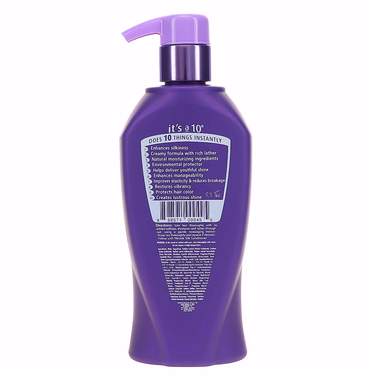 It's a 10 Haircare Silk Express Miracle Silk Shampoo, 10 fl. oz. (Pack of 1) (49/10)