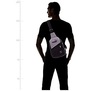 PUMA EVERCAT SIDEWALL SLING BACKPACK, One Size, Heather Grey