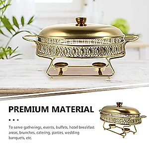 Stainless Steel Chafing Chafing Dish Buffet Set Stock Pot Buffet Warming Tray Buffet Dish Oval