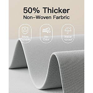 Pipishell Hanging Closet Organizer 6-Shelf, Hanging Shelves for Closet with 3 Removable Drawers & Side Pockets, Hanging Shelf Organizer for Bedroom or Garment Rack, 12'' x 12'' x 43.3'', Dark Gray