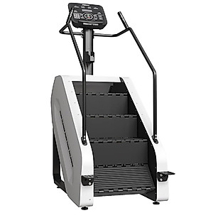 SPART Stair Climber with LED Screen, Commercial Grade Stepmill Exercise Machine, 15 Speed Levels Stair Climber Stepping Machine for Cardio and Lower Body Workouts, 660LBS, 15-164 Steps/Minute, White