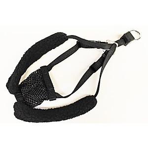 Yuppie Puppy Medium Black Anti Pull Mesh Dog Harness Neck Sizes 10"-16"