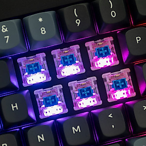 Keychron V2 Wired Custom Mechanical Keyboard Knob Version, 65% Layout QMK/VIA Programmable with Hot-swappable Keychron K Pro Blue Switch Compatible with Mac Windows Linux Carbon Black(Non-Transparent)