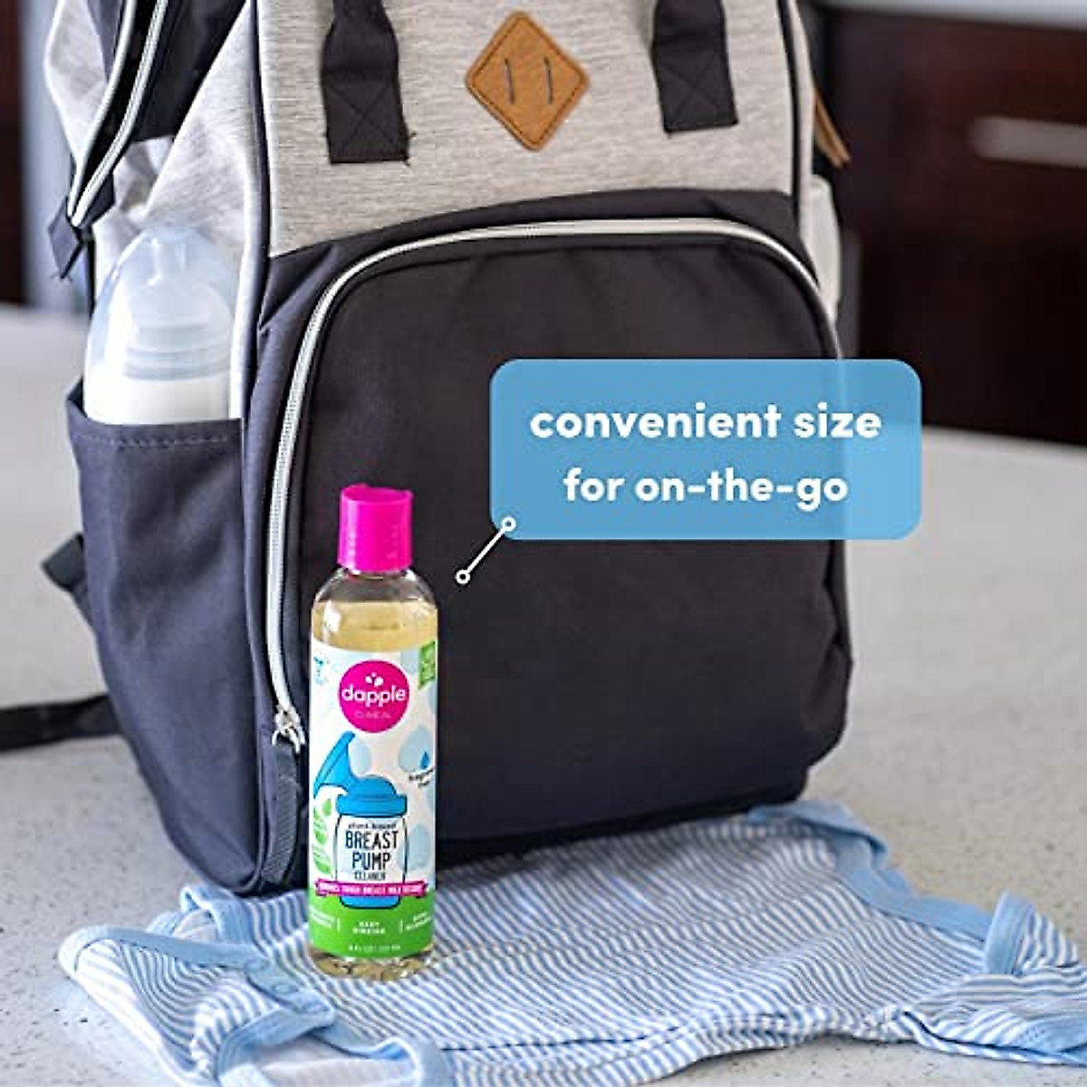 Dapple Breast Pump Soap Baby, 8 Fl Oz Bottle, Fragrance Free, Plant Based & Hypoallergenic Liquid Soap - Easy Rinse Formula Removes Milk Residue & Leaves No Taste