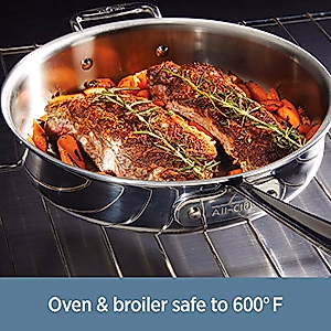 All-Clad 4512 Stainless Steel Tri-Ply Bonded Stockpot with Lid / Cookware, 12-Quart, Silver