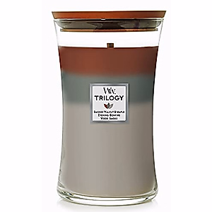 WoodWick Large Hourglass Candle, Autumn Embers Trilogy, 21.5 oz.