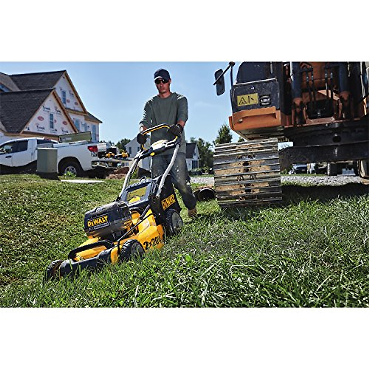 DEWALT 20V MAX Lawn Mower, 3-in-1, 2 Batteries (DCMW220P2)