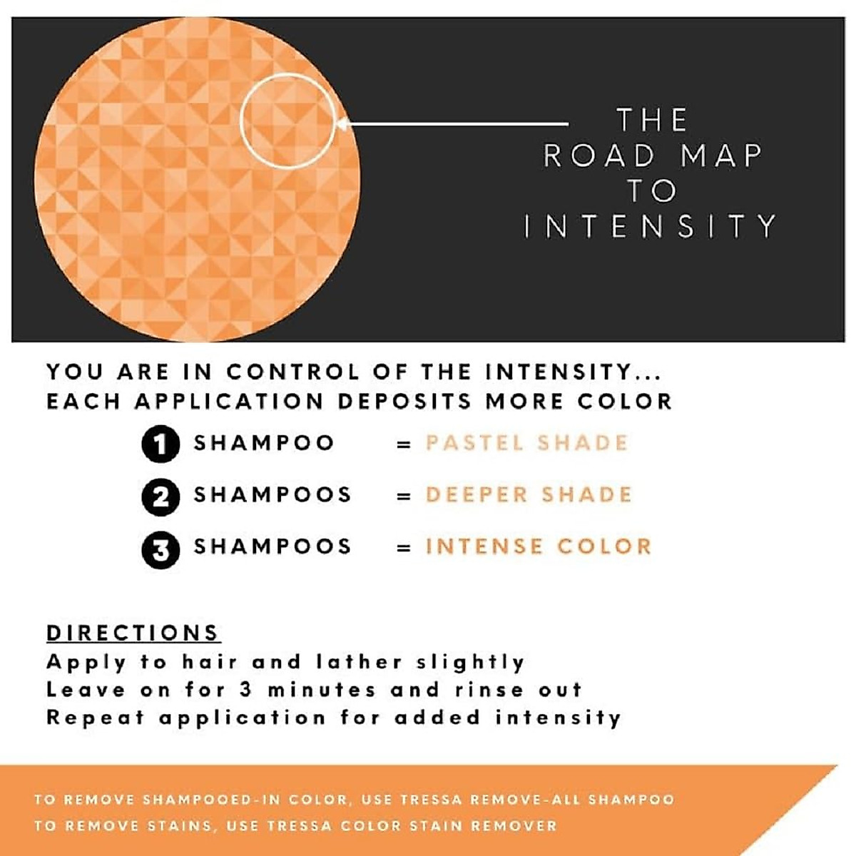 Watercolors INTENSE METALLIC Semi Permanet Color Depositing Shampoo-Sulfate & Paraben Free to Maintain & Enhance Hair Color 8 fl oz - COPPER