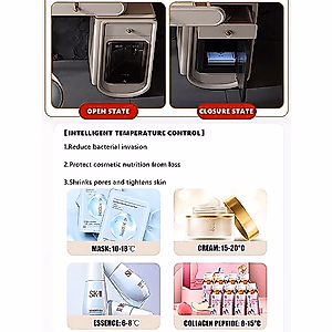 ZGNBSD Luxury Vanity - Makeup Table Vanity Table with Beauty Refrigerator, Vanity Set, Includes Makeup Mirror and Chair, Bedroom Vanity, for Her