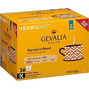 Gevalia Signature Blend Mild Roast K-Cup Coffee Pods (36 Pods)