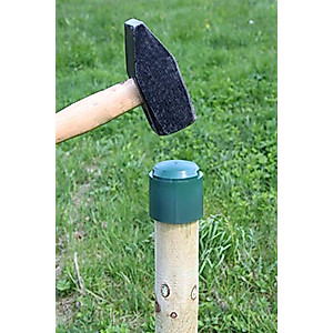GAH-ALBERTS Einschlag-Werkzeug 211219 Impact Tool for Round Wood Posts Plastic Green Inner Diameter 95 mm Total Height 90 mm