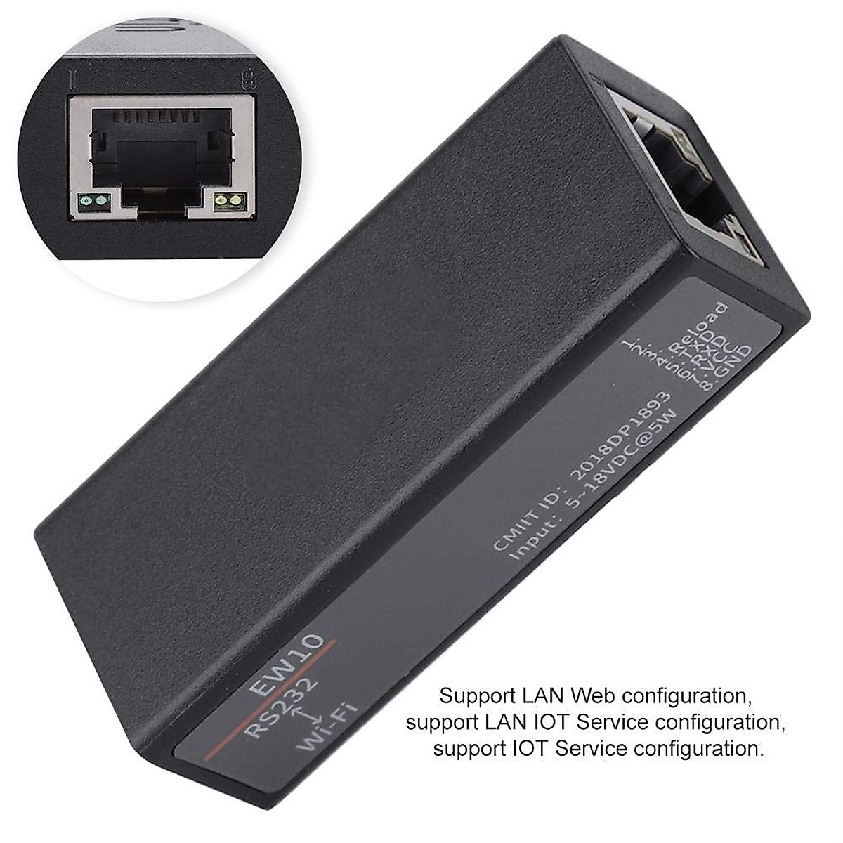 Pomya Serial Server Elfin-EW10 to Ethernet RS232 Networking Modbus,RS232 to Device Server