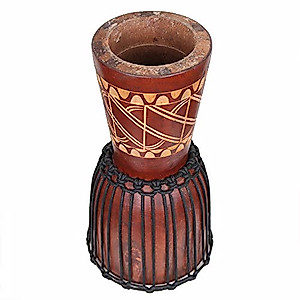 X8 Drums Djembe, Brown, 8.5-inch (X8-DJ-BKP-73)