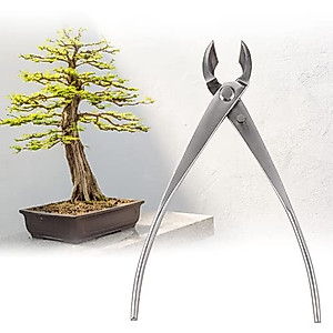 FECAMOS Knob Branch Cutter, Knob Bonsai Cutter Strong Tenacity Branch Cutter Ergonomic Handles for Cutting Bonsai Tree Burl for Making Circular Cocave Incision