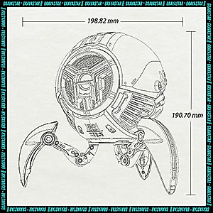 GravaStar Mars Pro Bluetooth Speaker,25W Loud Stereo Sound Wireless Portable Speakers with Futuristic Design, Up to 24H Playtime,TWS Pairing for Home/Party/Outdoor/Beach,Birthday Gift (Matte Black)