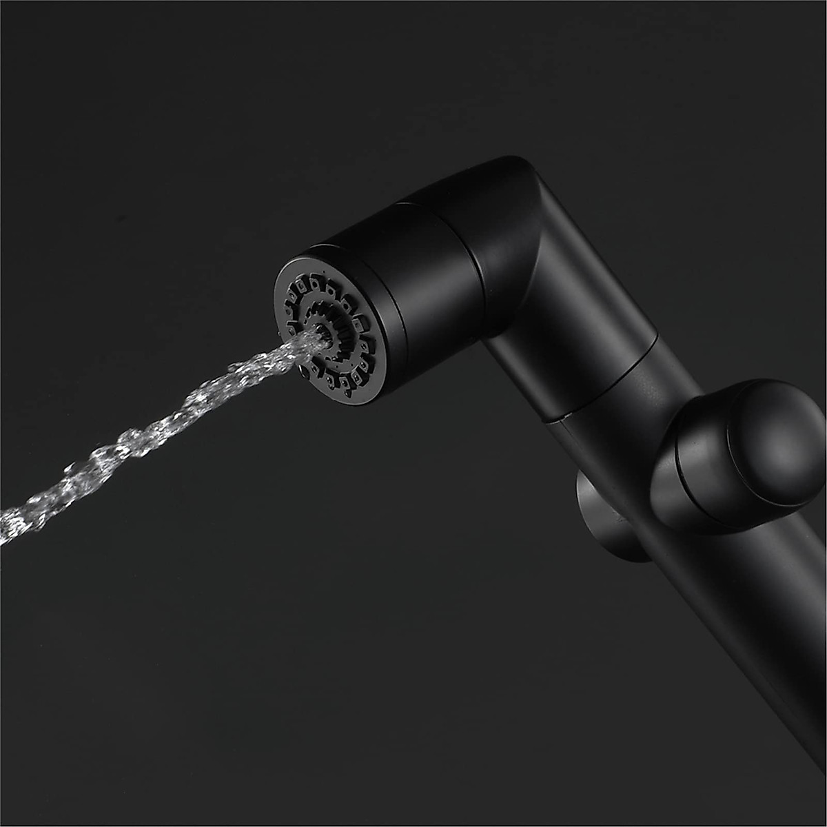 Bidet Sprayer for Toilet, Stainless Steel Handheld Bidet Toilet Sprayer Set with Hose, Easy Install, Perfect for Personal Hygiene,Black (Color : Black with Angle Valve)