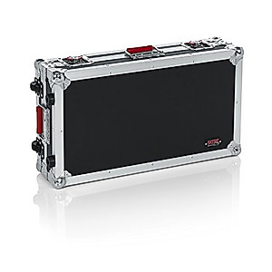 Gator Cases G-TOUR Series Gutiar Pedal board with ATA Road Case, Wheels and Pull Handle; Large: 24" x 11" (G-TOUR PEDALBOARD-LGW) , Black