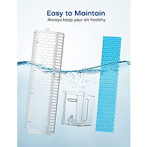 TEMEIKE 3-IN-1 Evaporative Air Cooler, 35-INCH Swamp Cooler Air Conditioner Portable for Room with Remote, 60° Oscillation, 7H Timer, 4 Ice Packs, Windowless Evaporative Cooler for Indoor Home Bedroom