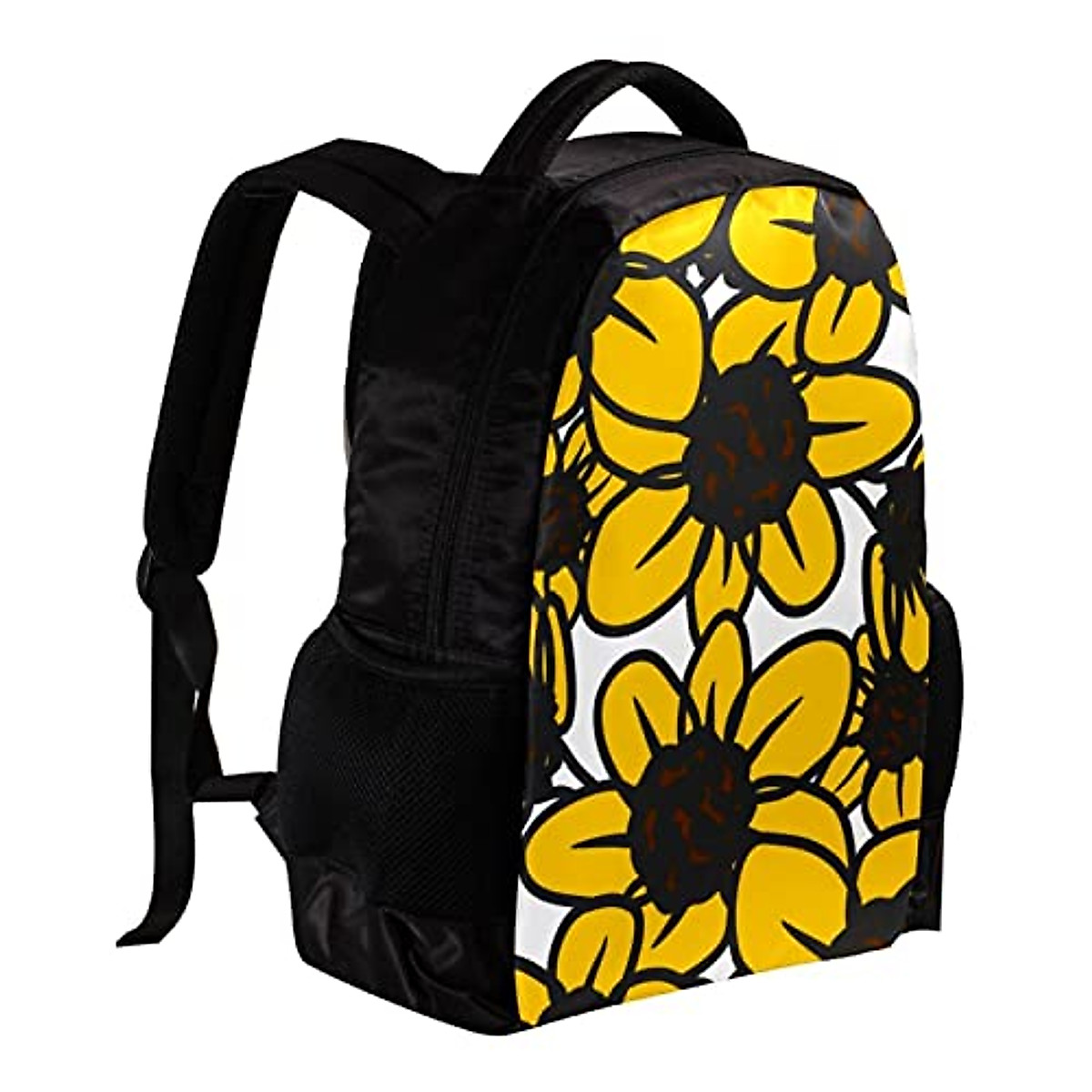 VBFOFBV Lightweight Casual Laptop Backpack for Men and Women, Yellow Flower Floral