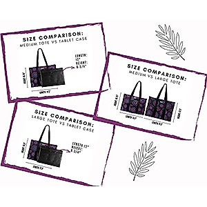 Pursetti Utility Tote (Medium, Purple Circle)