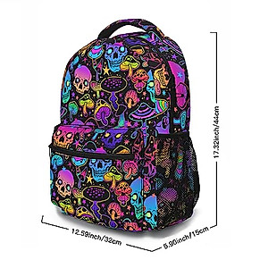 MAZACUIR Mushroom Backpack Kids Backpacks for Boys and Girls,Mushroom Backpack Childrens School Backpack, Backpack for Children