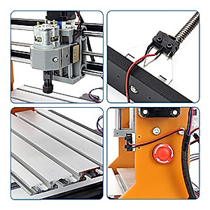 CNCTOPBAOS Upgrade 3018 Pro CNC Router Machine Kit,with Limit Switches & Emergency Stop,3018-PRO DIY Mini GRBL Control 3 Axis Milling Machine,Wood Acrylic PVC PCB Engraving Machine