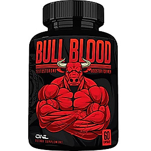 Osyris Nutrition Lab Bull Blood Testosterone Booster for Men - Men’s Best High Potency Endurance - Strength & Test Booster - 60 Ct