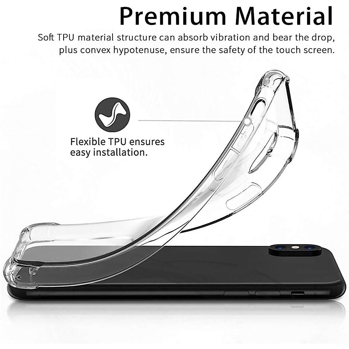 GuluGuru [2-Pack] for Motorola ThinkPhone Case Crystal Clear [Anti-Yellowing Technology] Transparent Soft TPU Defensive Bumper Cover Light Slim Shockproof Armor Protective Phone Case