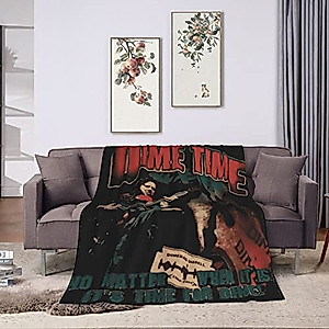 DVesaldez American Dimebag Musician Darrell Blankets Beach Blanket,Unique Plush Fuzzy Blankets and Throws for All Seasons, Beach Blanket Air Conditioning Blanket 80"X60"