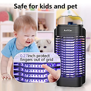 Bug Zapper for Outdoor and Indoor,Powerful Electric Mosquito Zapper Insect Killer,Insect Fly Trap Mosquito Trap for Backyard, Garden, Patio, Home