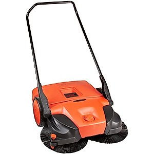 Haaga 477 Profi-line Deluxe Manual Triple Brush Sweeper, 31" Width,Red,50 Litres