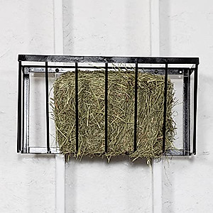 SHEDorize Hay Rack - Premium Quality Hay Feeder Rack for Horses, Goats & Sheep - Designed to Hold 4 Cakes of Hay - Wall Mounted Horse Feed Bucket with Rounded Edges (27 x 13 x 14.5 inches)